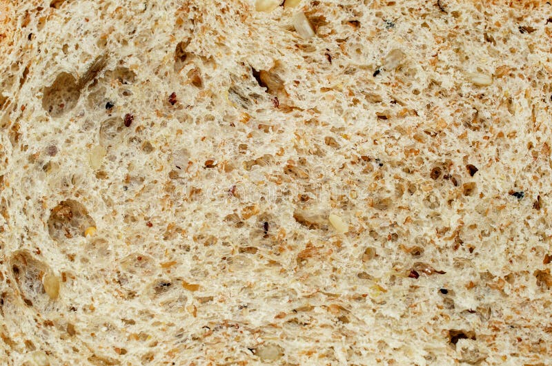 Texture of Homemade Whole Wheat Bread Stock Photo - Image of fiber ...