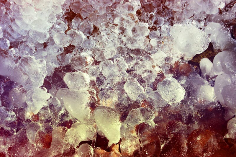 Texture Ice in the Form of Balls, Bubbles Stock Image - Image of retro ...