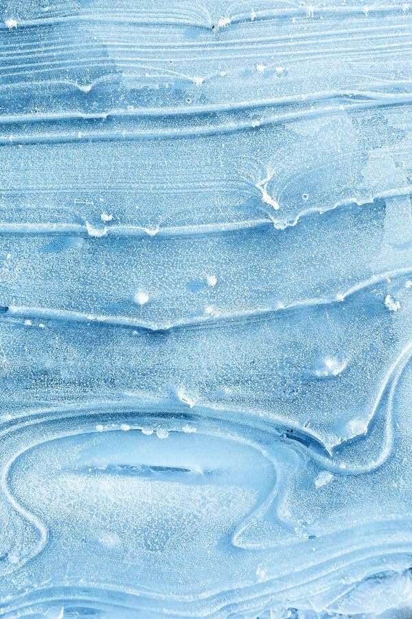 Texture Of Ice On The Frozen Lake. Blue Color Background. Stock Photo ...