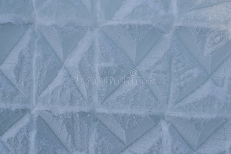 The Texture of the Ice with Printed Patterns Stock Photo - Image of ...