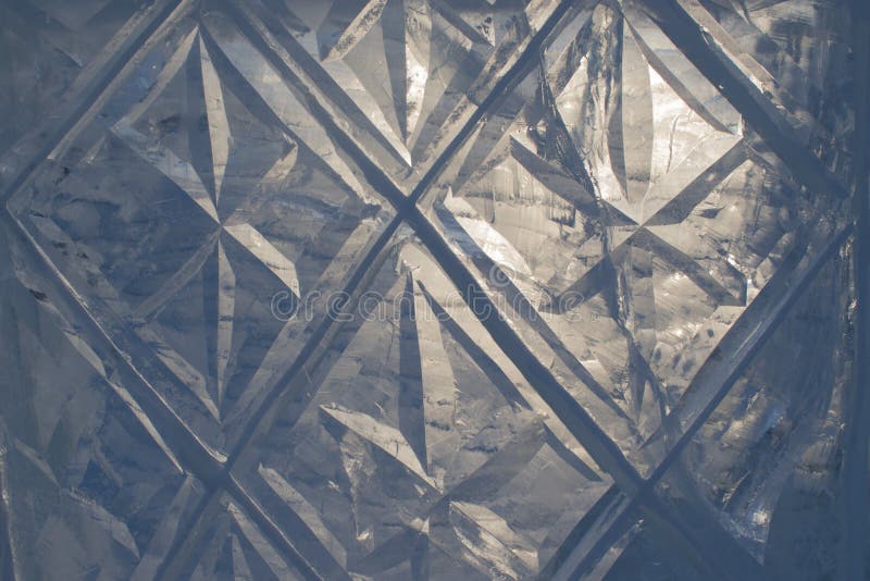 The Texture of the Ice with Printed Patterns Stock Photo - Image of ...
