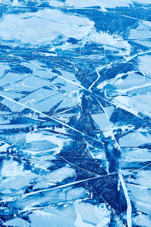 Texture of Ice Surface, Ice Floe. Top View Stock Image - Image of ...