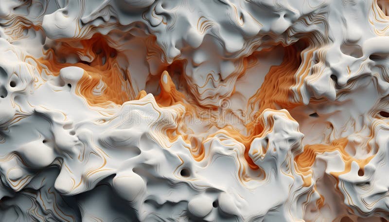 Texture Illustration of a Melted Plastic Material with Abstract Shapes ...