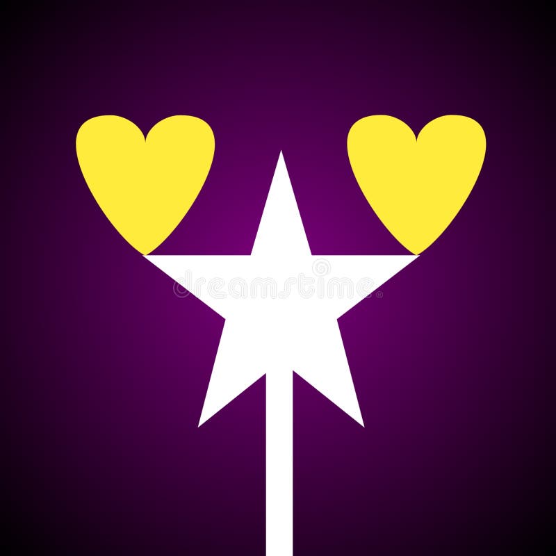 Texture Image for Background Wallpaper with Two Yellow Hearts with ...