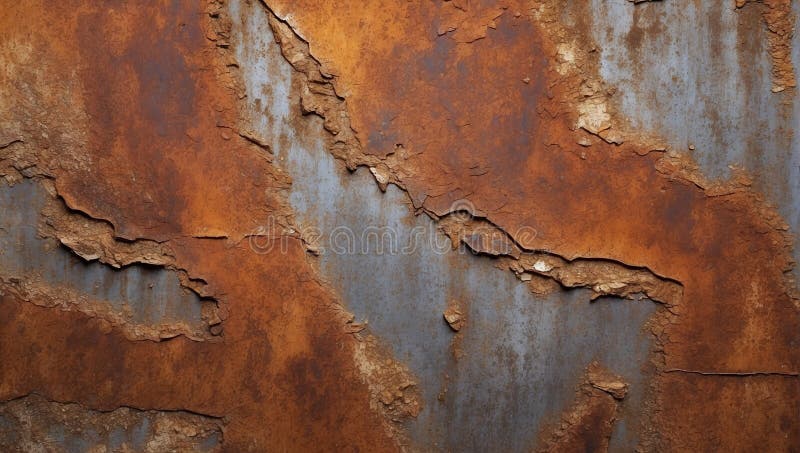 Texture Image of Layers of Dirty Red Rust from Oxidized Iron on Old ...