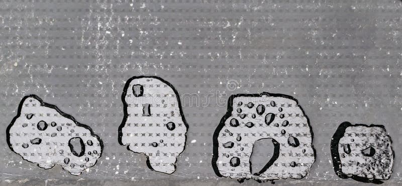 Texture Image of a Wet Roof Covering Stock Photo - Image of orange ...