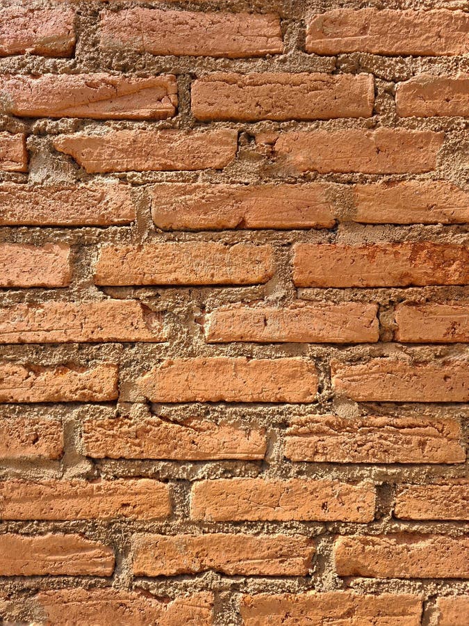 Texture with Industrial Backdrop on Rough and Old Brown Bricks Stock ...