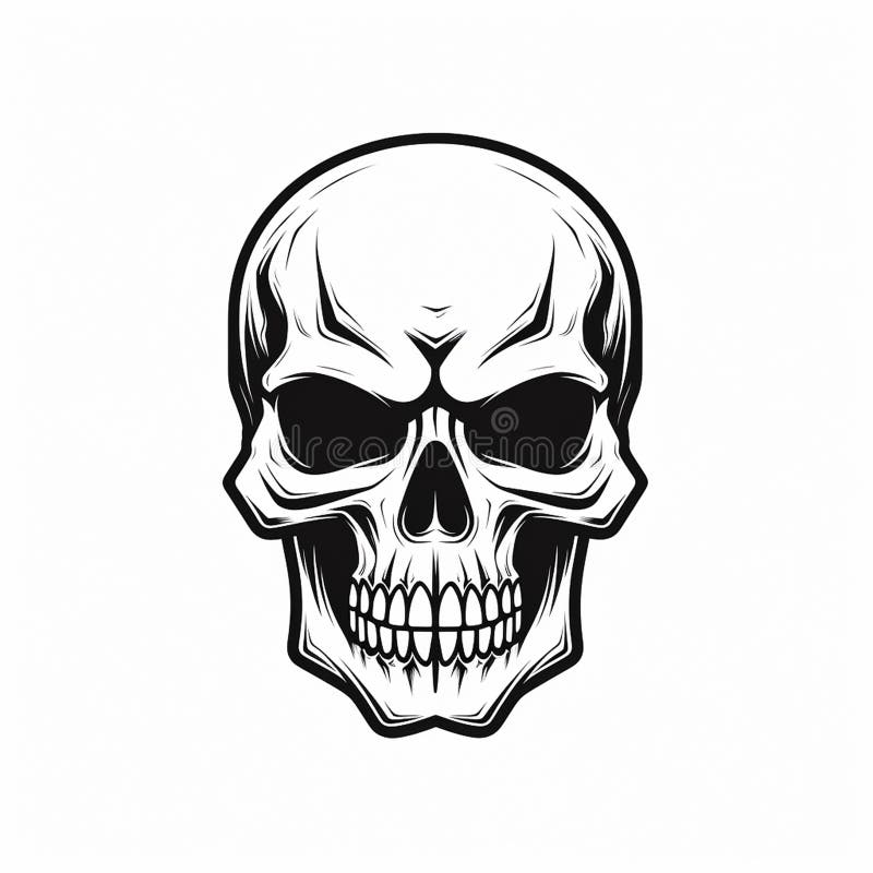 Texture Inside of Skull Pirate Skull Logo Simple Skull Logo Hand ...