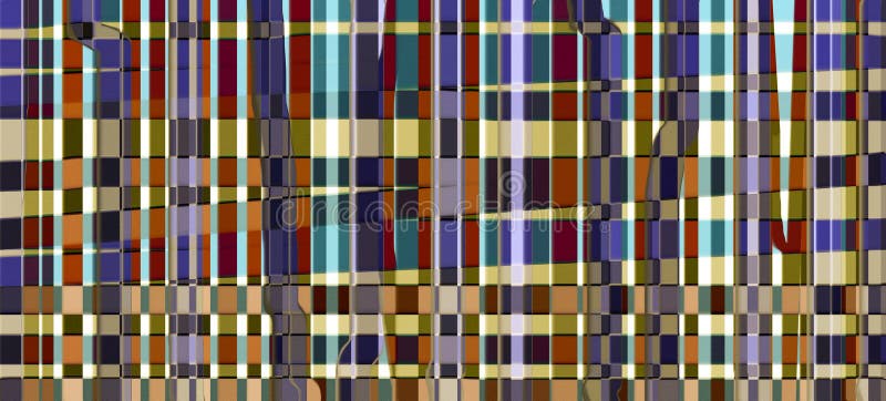 Texture of Intertwined Multicolored Stripes of Different Sizes ...