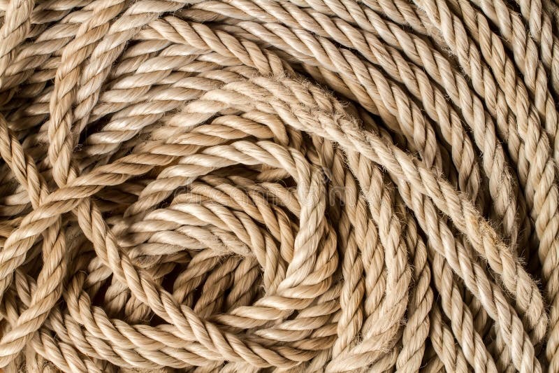 The Texture of an Intertwined Old Rope. Stock Image - Image of obsolete ...