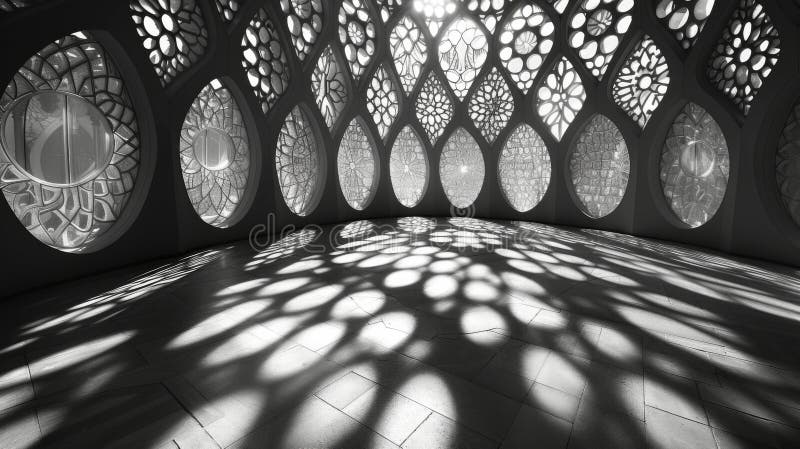 Texture of Intricate Patterns and Shapes As Shadows Dance in a ...