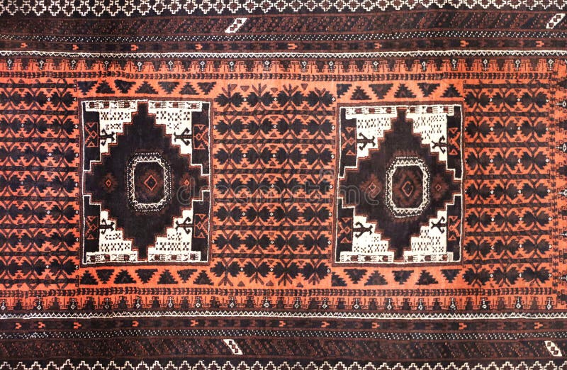 Texture of Iranian Traditional Handmade Wool Carpet with Geometric ...