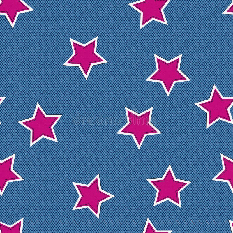 Texture of Jeans with Patches Pattern Seamless Stock Illustration ...