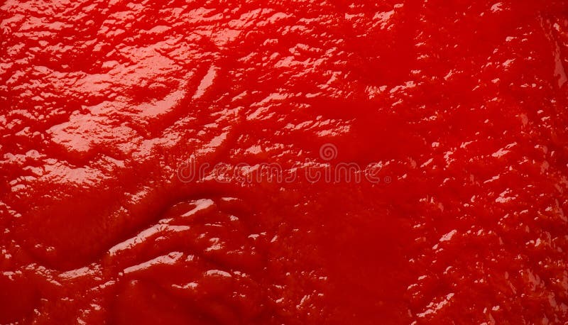 Texture of Ketchup As Background, Top View. Texture of Tomato Sauce ...