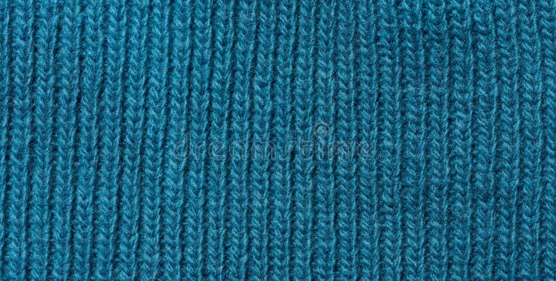Texture of a Knitted Blue Fabric. Detail of Clothing Stock Photo ...