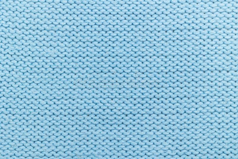 Texture of Blue Knitted Fabric Stock Image - Image of surface, sweater ...