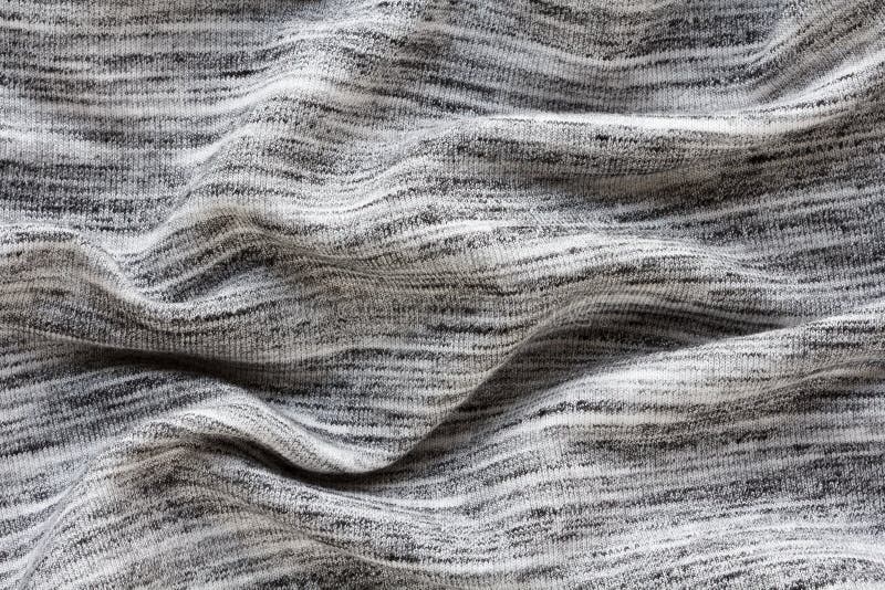 Texture of Knitted Melange Fabric with Large Folds Stock Image - Image ...