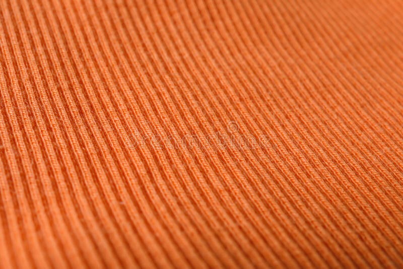 Texture of Knitted Orange Fabric As Background Stock Image - Image of ...