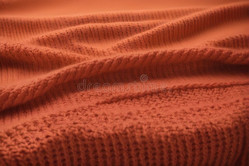 The Texture of a Knitted Sweater in the Colors of the Year. Full-frame ...