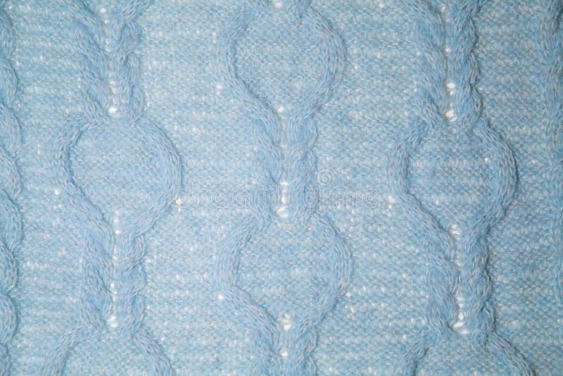 Texture of Knitted Wool. Blue Color. Background. Patterns Stock Image ...