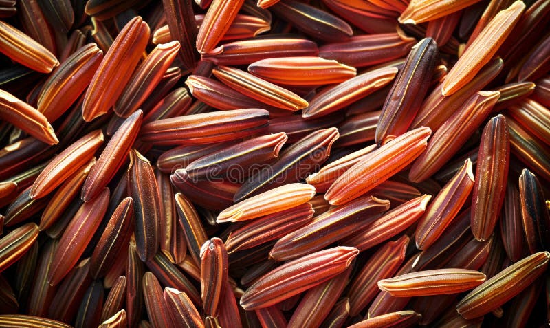 Texture of Large Grains of Brown Rice, Proper Healthy Eating Stock ...
