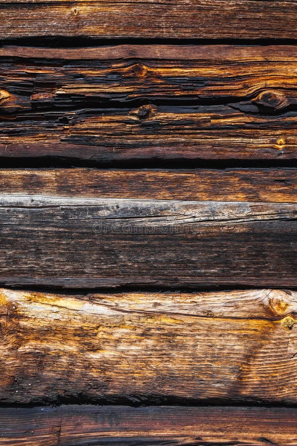 Texture of Large Logs of a Wooden House Stock Photo - Image of ...