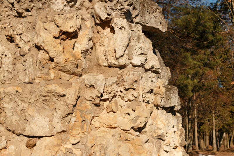The Texture of a Large Porous Stone. Stone Wall. Stock Photo - Image of ...