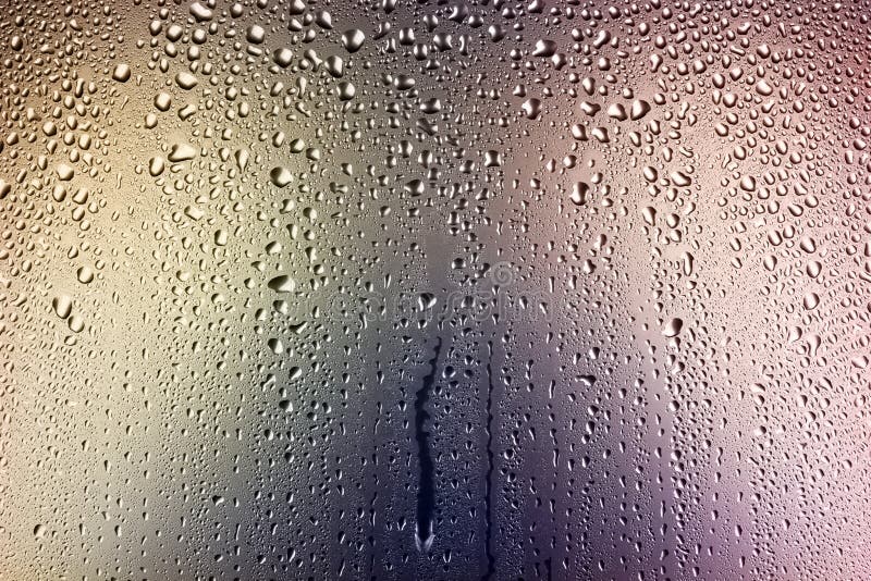 Texture of Large and Small Drops of Water on a Matte Surface Stock ...