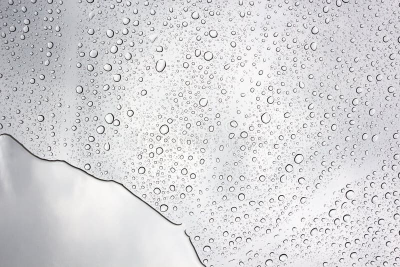Texture of Large and Small Drops of Water Stock Image - Image of ...