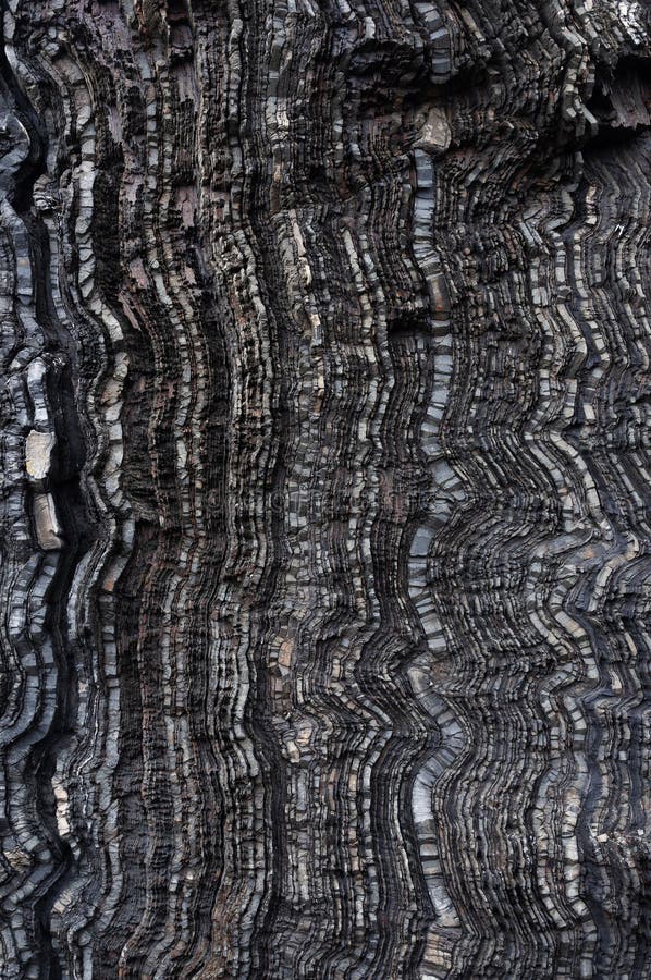 Texture of Layered Black Rock Stock Image - Image of mineral, basalt ...