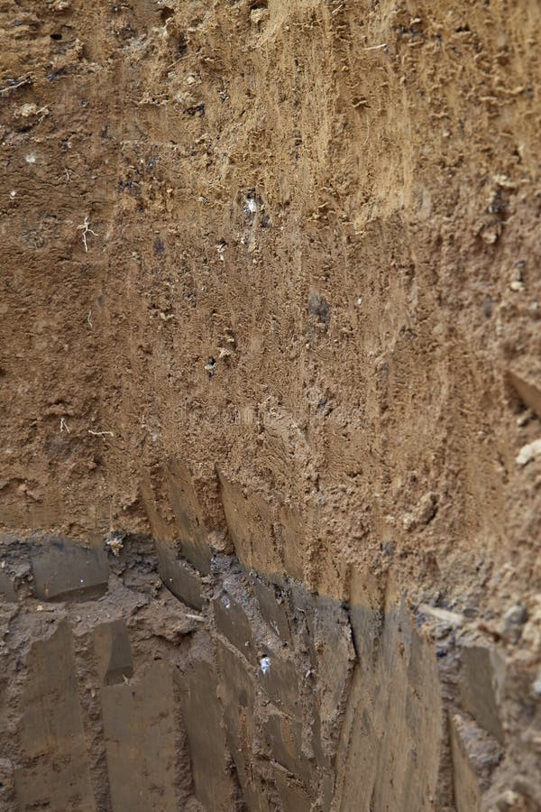 Layered Soil Geology Cross Section Underground Earth, Cutaway Earth ...