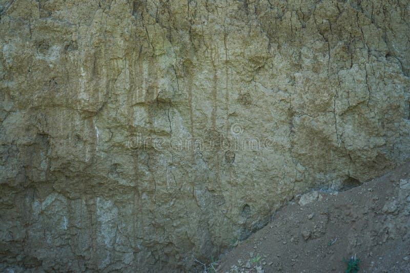 Texture Layers of the Earth. Cross-section in the Soil Stock Photo ...