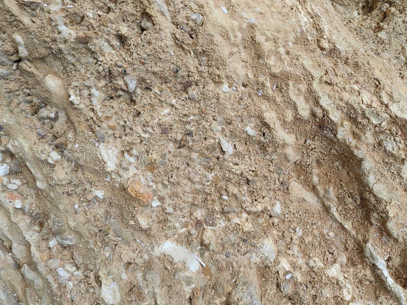 Texture Layers of Earth. the Curb Erosion from Storms. To Indicate the ...