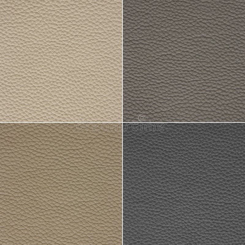 Texture of Leather in Four Colors Stock Photo - Image of natural ...