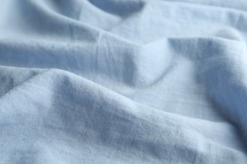Texture of Light Blue Fabric As Background, Closeup Stock Image - Image ...