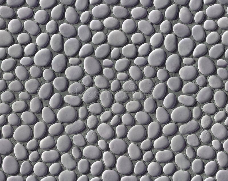 Ð¡obblestone Decorative Rock Seamless Texture Map Stock Photo - Image ...