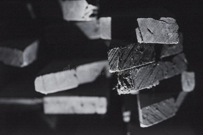 The Texture of Light and Dark Shadows on the Surface of an Object Stock ...