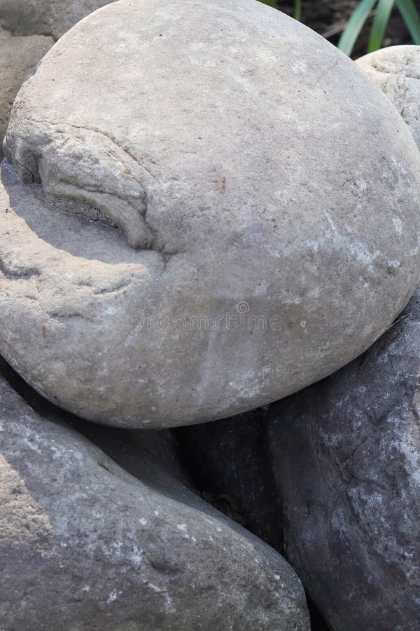 Texture of Light Smooth Large Sea Stones Stock Image - Image of natural ...