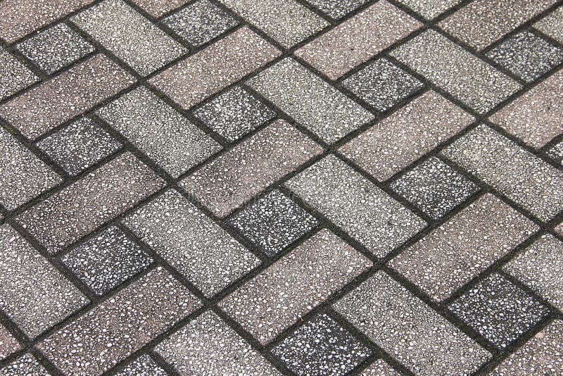 Texture: Light Street Paving Slabs of Rectangular Shape. Stock Photo ...