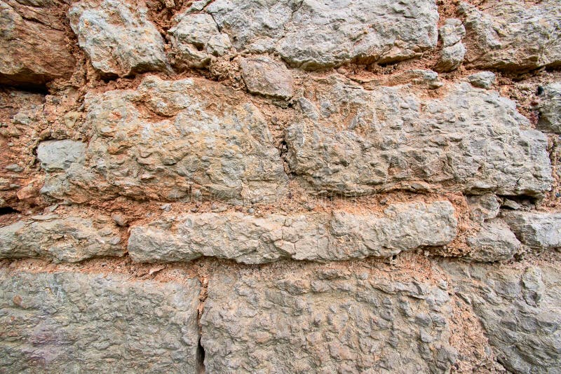 Texture of a Limestone Brick Wall Stock Photo - Image of ancient ...