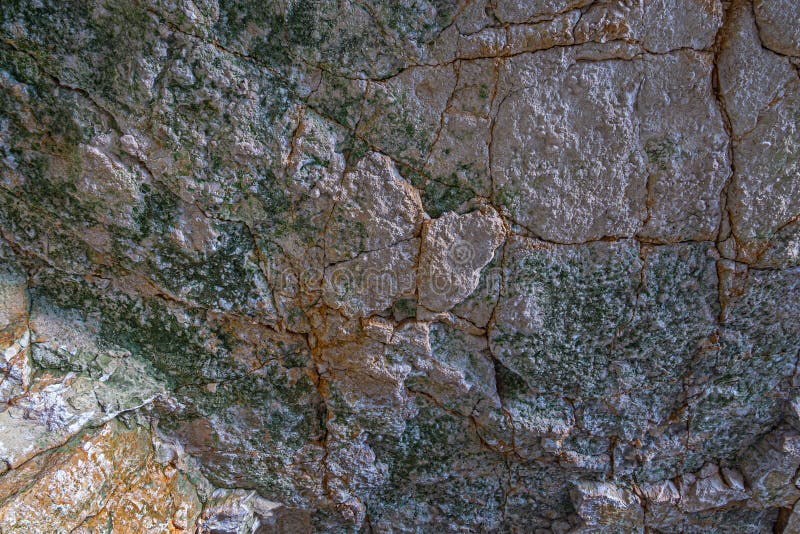 The Texture of the Limestone Wall in the Cave Stock Image - Image of ...
