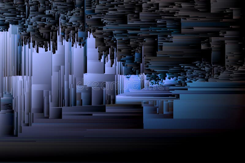 Texture Line Distorted Pixel Sorting. Bad Effects Stock Illustration ...