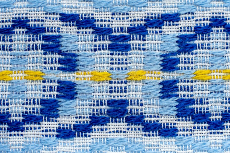 Texture of Linen Fabric with a Pattern. Pattern on Textiles Stock Photo ...