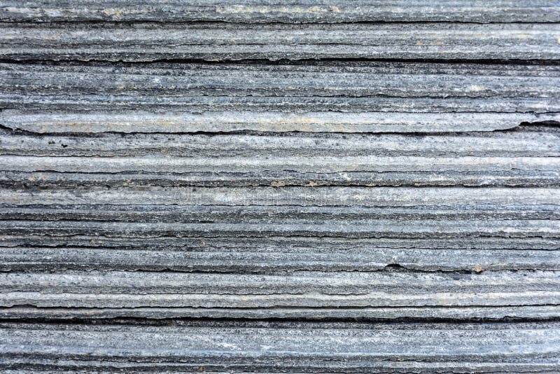The Texture of the Lines of Packed Cement Slate for the Roof Roof Stock ...