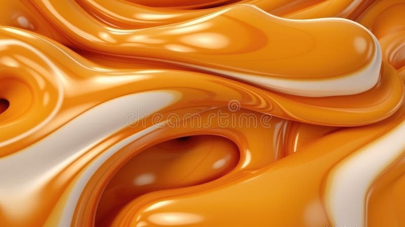Texture of Liquid Caramel. Generative AI Stock Illustration ...