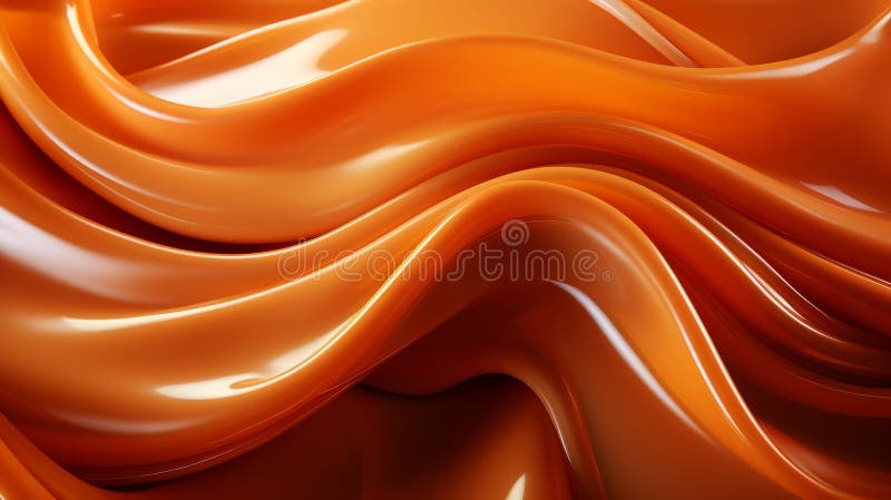 Texture of Liquid Caramel. Generative AI. Stock Illustration ...