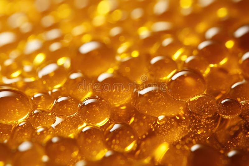 Texture of Liquid Honey. Golden Drops Stock Illustration - Illustration ...