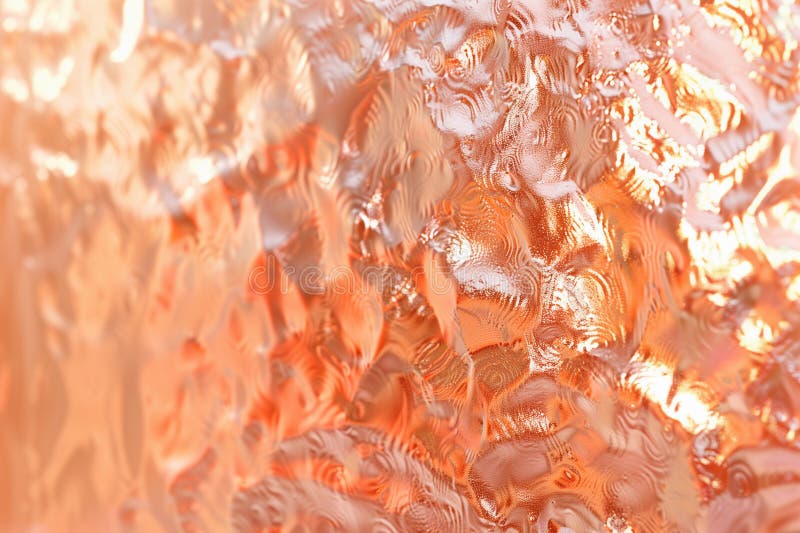 Texture Liquid Metal Color Peach Fuzz Stock Image - Image of foil ...