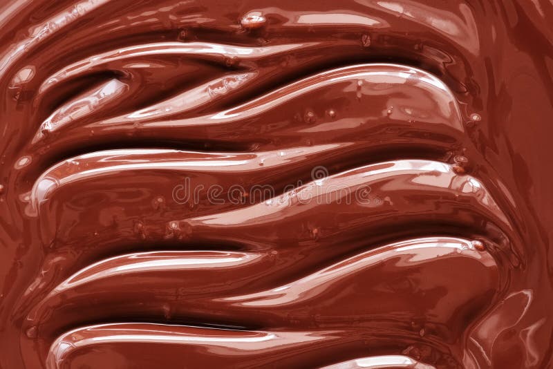 Texture of Liquid Molten Chocolate, Wave Pattern. Shiny Silky Chocolate ...