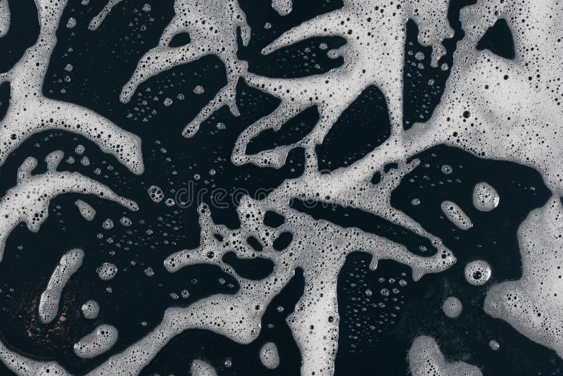 Texture Liquid Soap- Bubbles Art Stock Image - Image of reflection ...